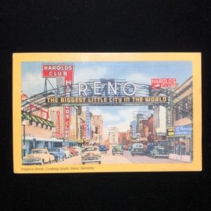 Vintage | Accents | Vintage Reno Nevada Coasters And Postcard Art ...